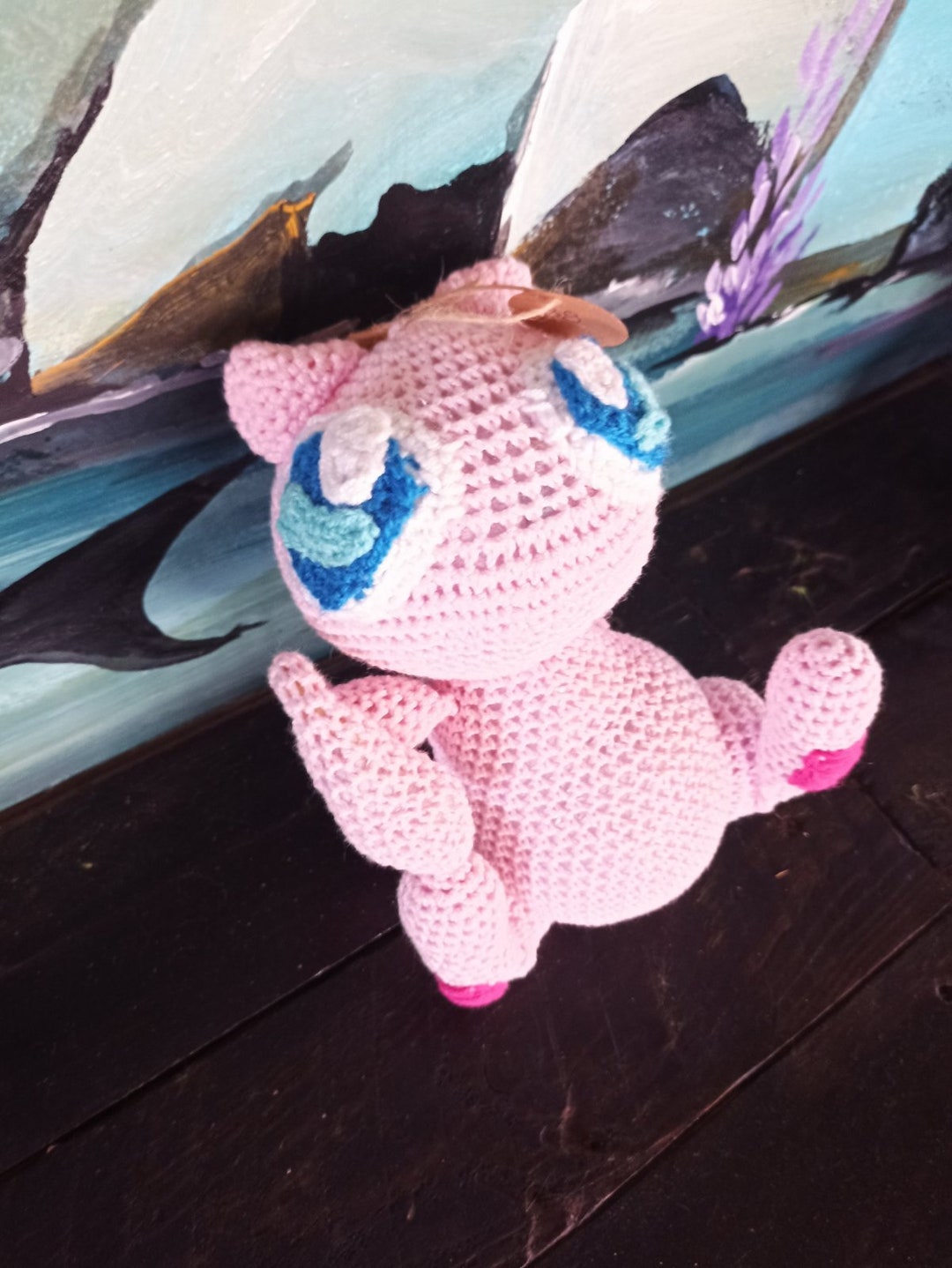Mew Inspired Handmade Crocheted Plush Amigurumi - Etsy