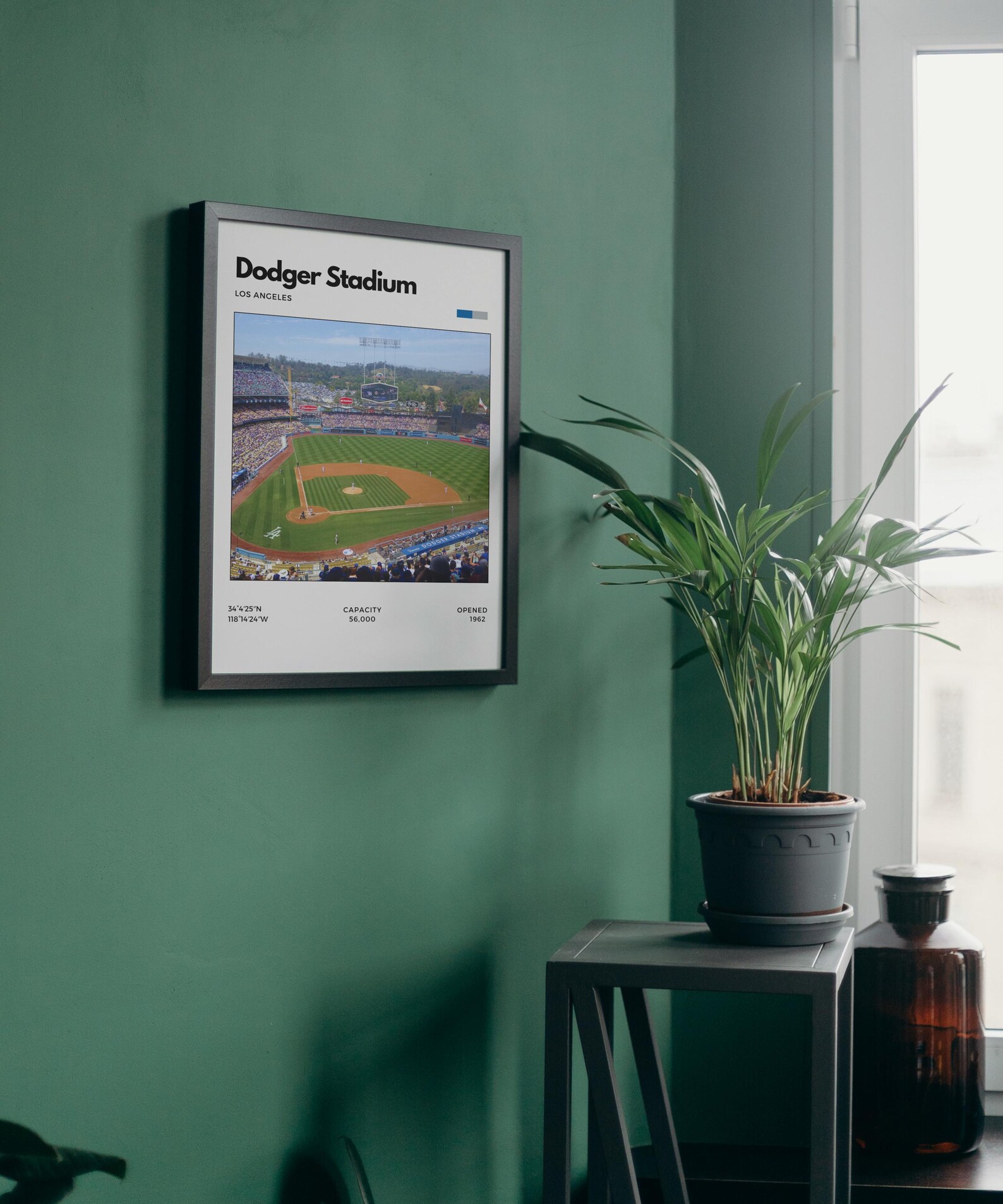 Dodger Stadium Poster - Home of Los Angeles Dodgers, Stadium Art ...