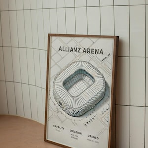 Allianz Arena Stadium Print, Munich, Germany, Digital Art, Bayern ...