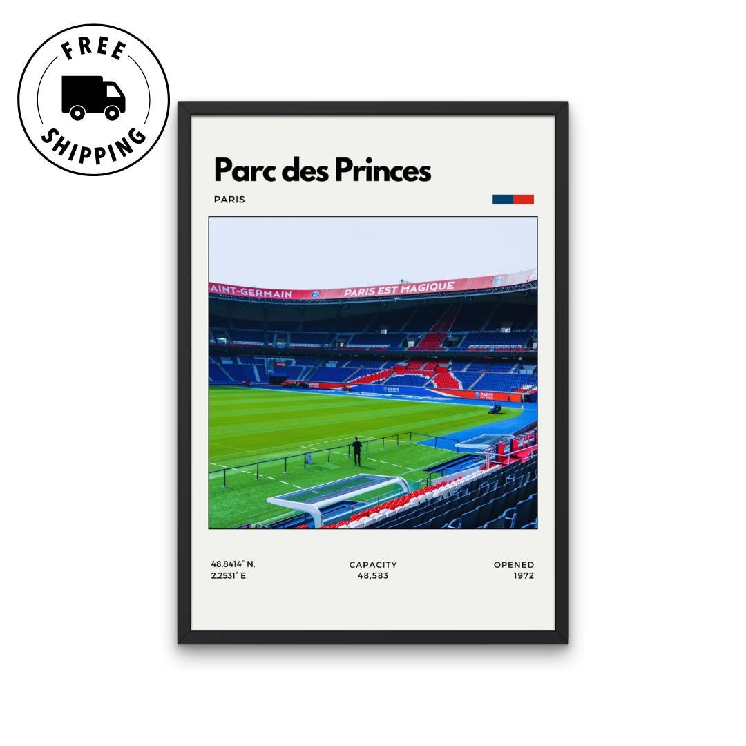 Parc Des Princes - Home of Paris Saint-germain, Football Poster, PSG ...