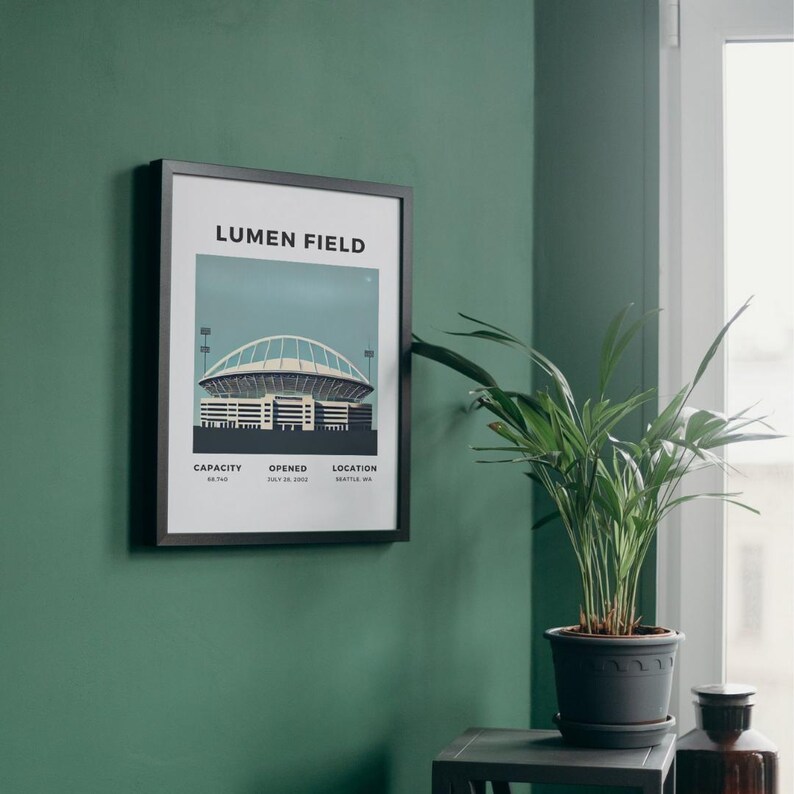 Lumen Field Print, Home of the Seattle Seahawks, Office Print, Games ...