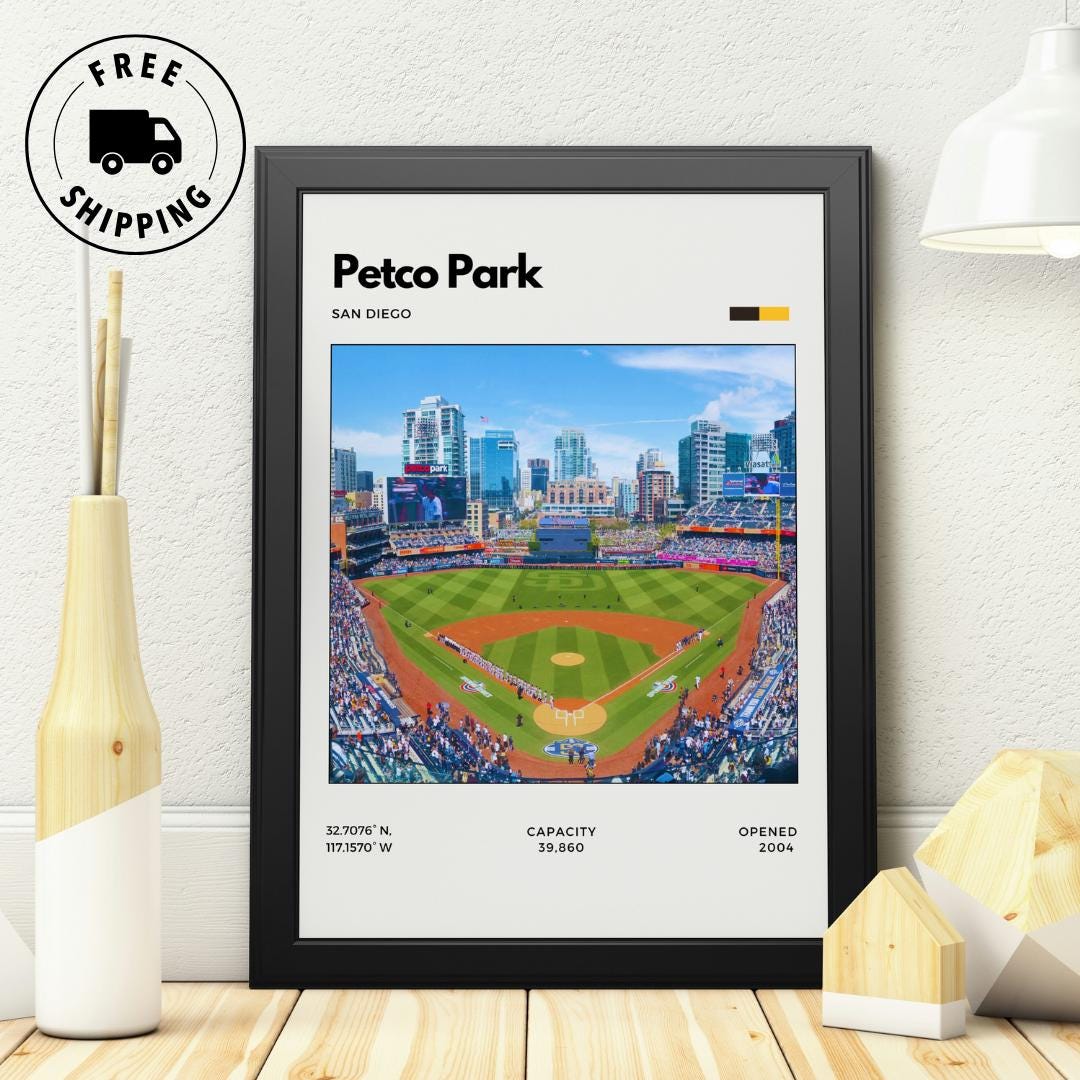 Petco Park Poster | San Diego Padres Stadium | Baseball Print | Digital ...