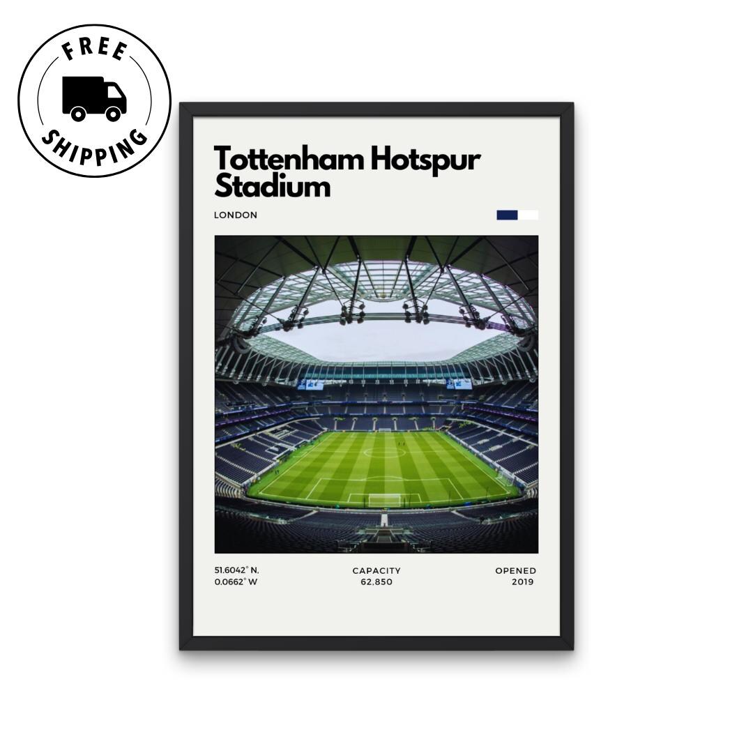 Tottenham Hotspur Stadium Poster - Home of Tottenham Hotspur, Spurs ...