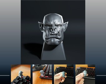 Emperor Cat Custom Artisan Keycap STL File for Cherry MX Mechanical ...