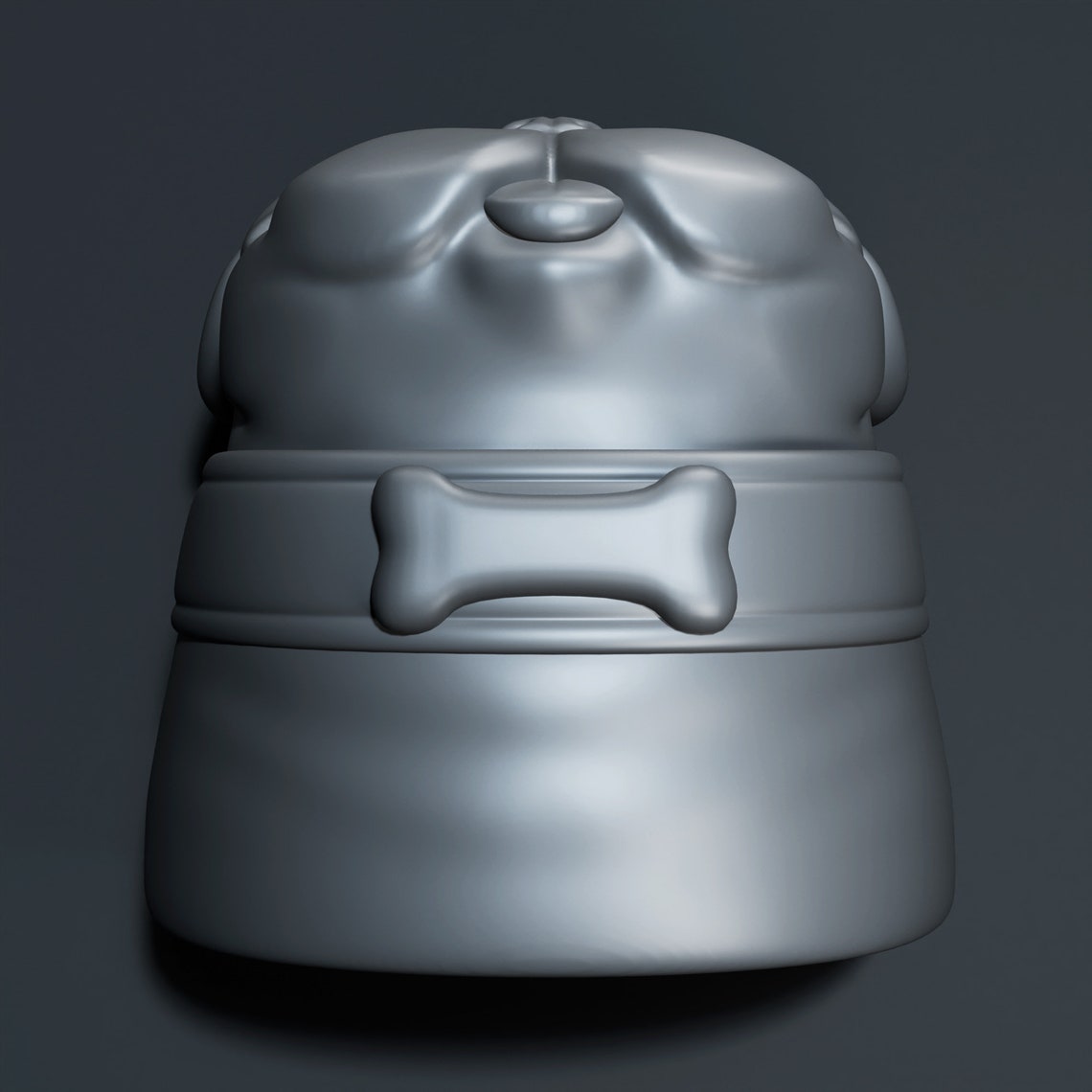 Pug Custom Artisan Keycap STL File for Cherry MX Mechanical Keyboards ...