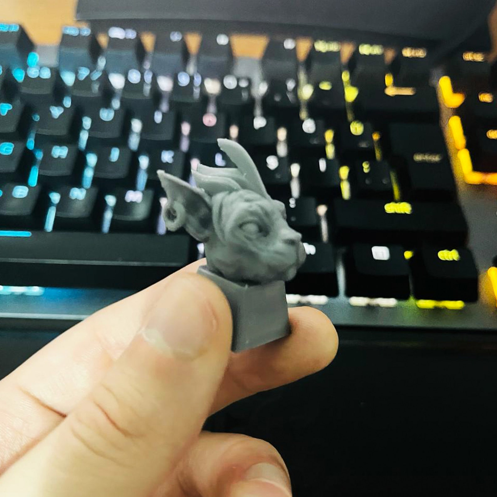 Emperor Cat Custom Artisan Keycap STL File for Cherry MX Mechanical ...