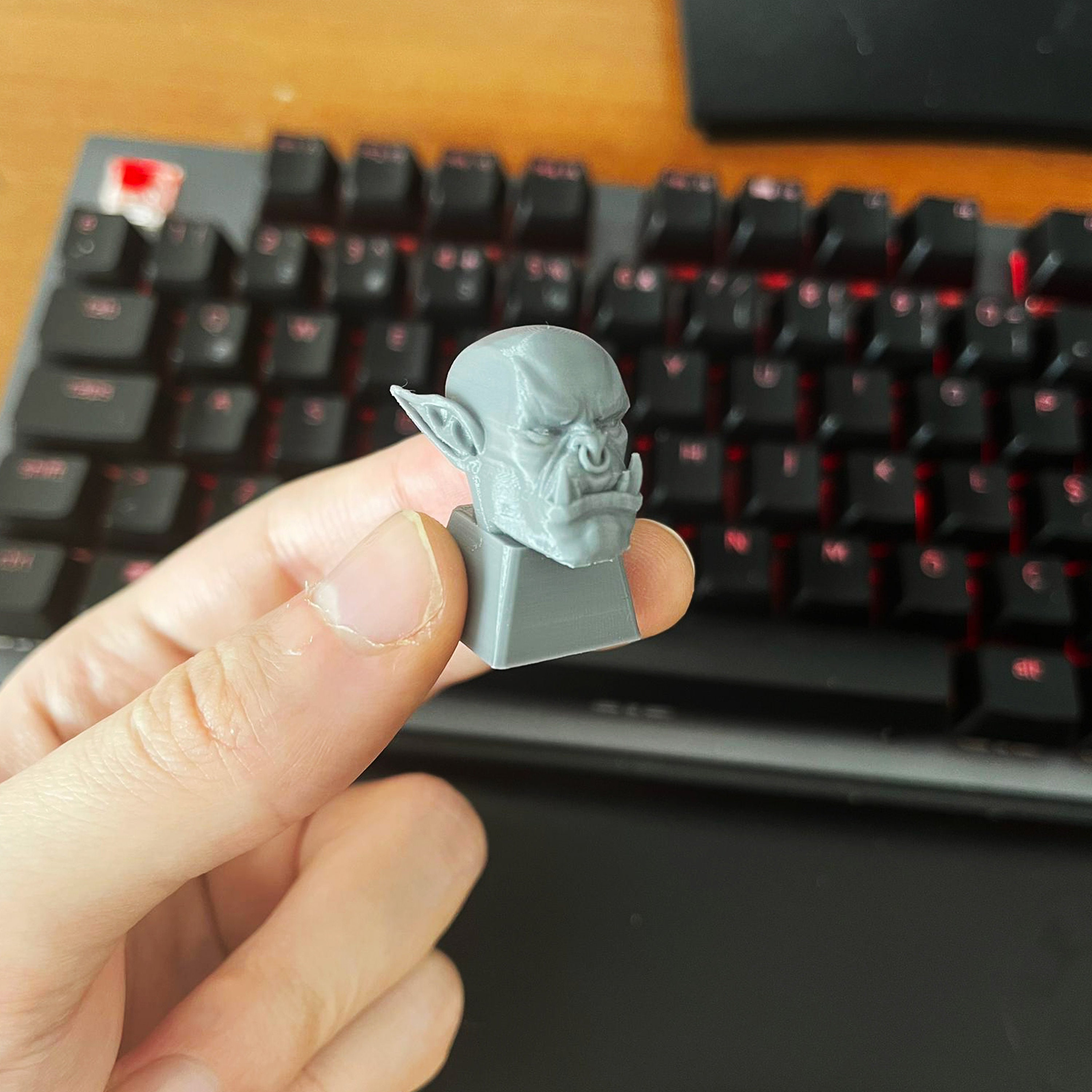 Orc Custom Artisan Keycap STL File for Cherry MX Mechanical Keyboards ...