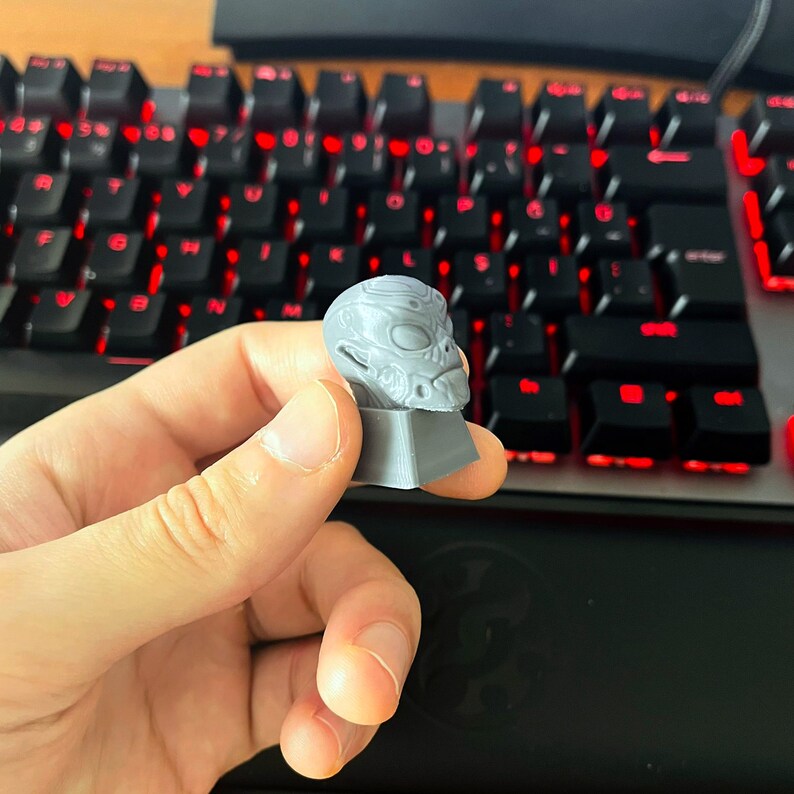 Grey Alien Head Keycap Stl Custom Artisan Cherry MX Keycap - Etsy