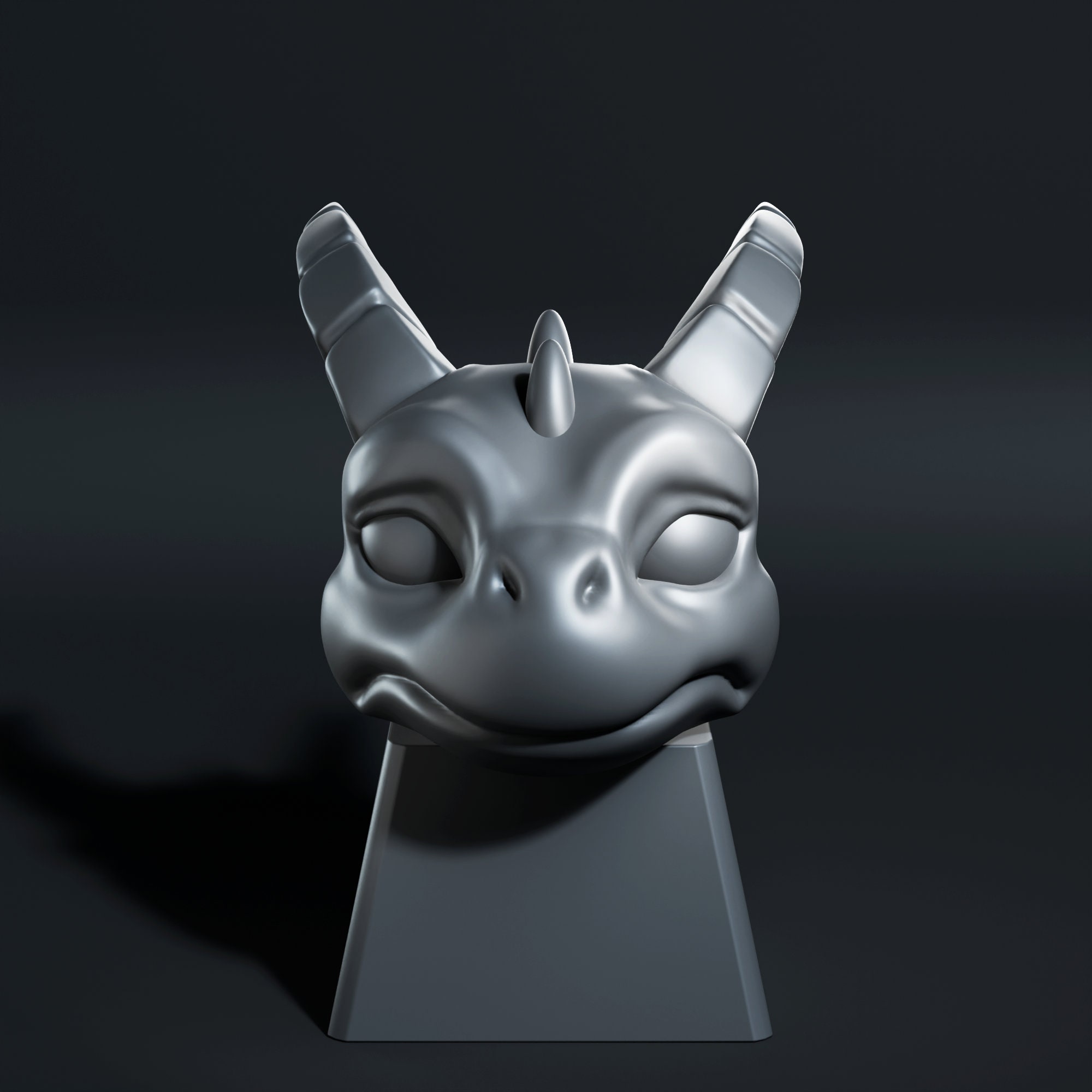 Cute Dragon Custom Artisan Keycap STL File for Cherry MX Mechanical ...