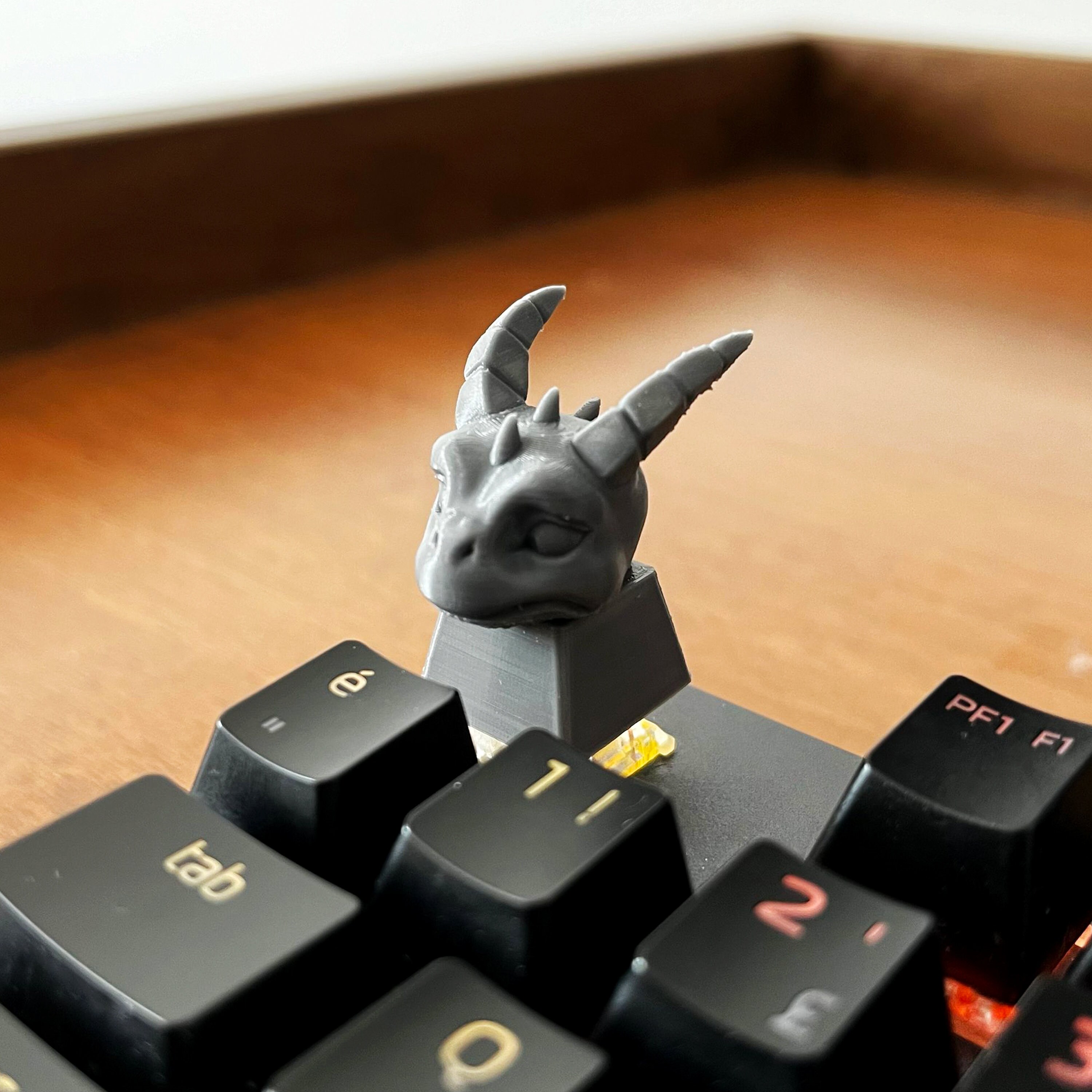 Cute Dragon Custom Artisan Keycap STL File for Cherry MX Mechanical ...