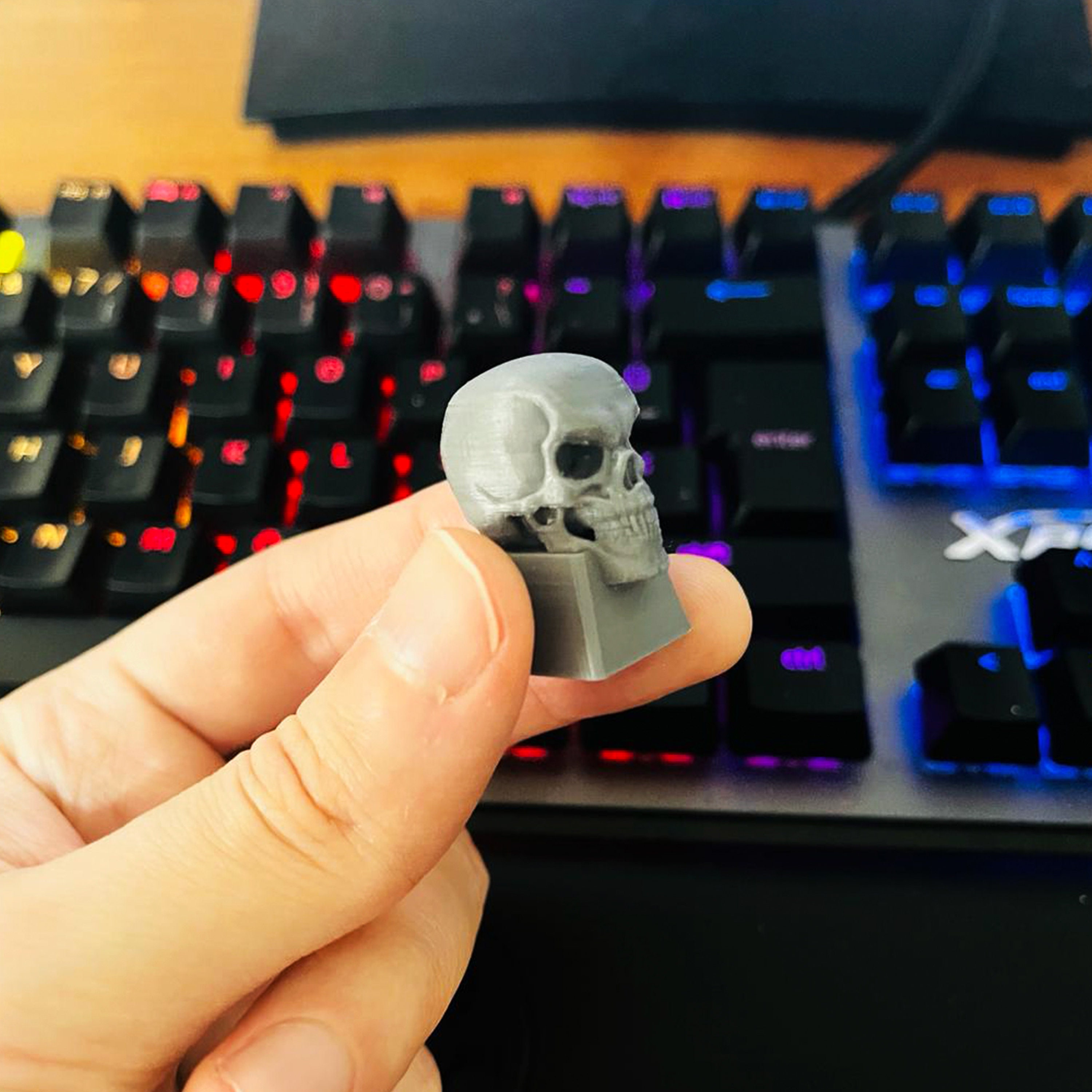 Skull - Custom Artisan Keycap STL File for Cherry MX Mechanical ...