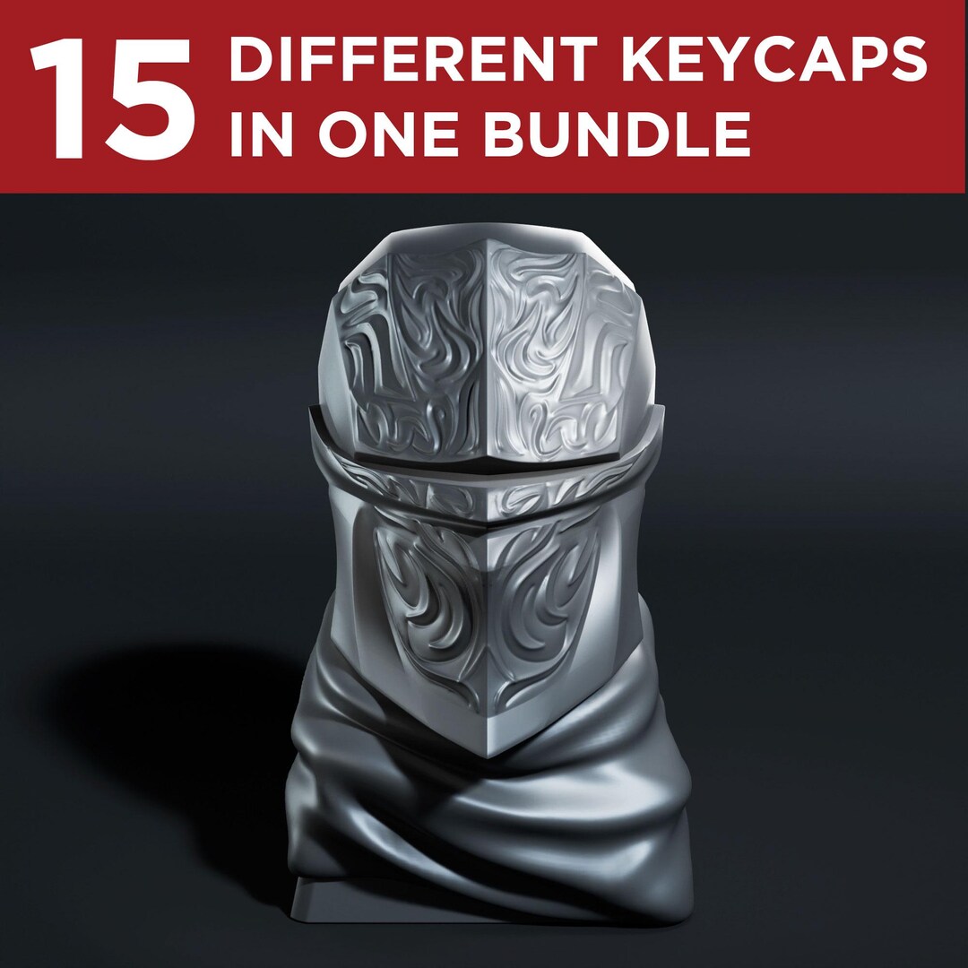 Keycap Bundle - 15 Different Artisan Keycap Stls (digital Files) - Etsy