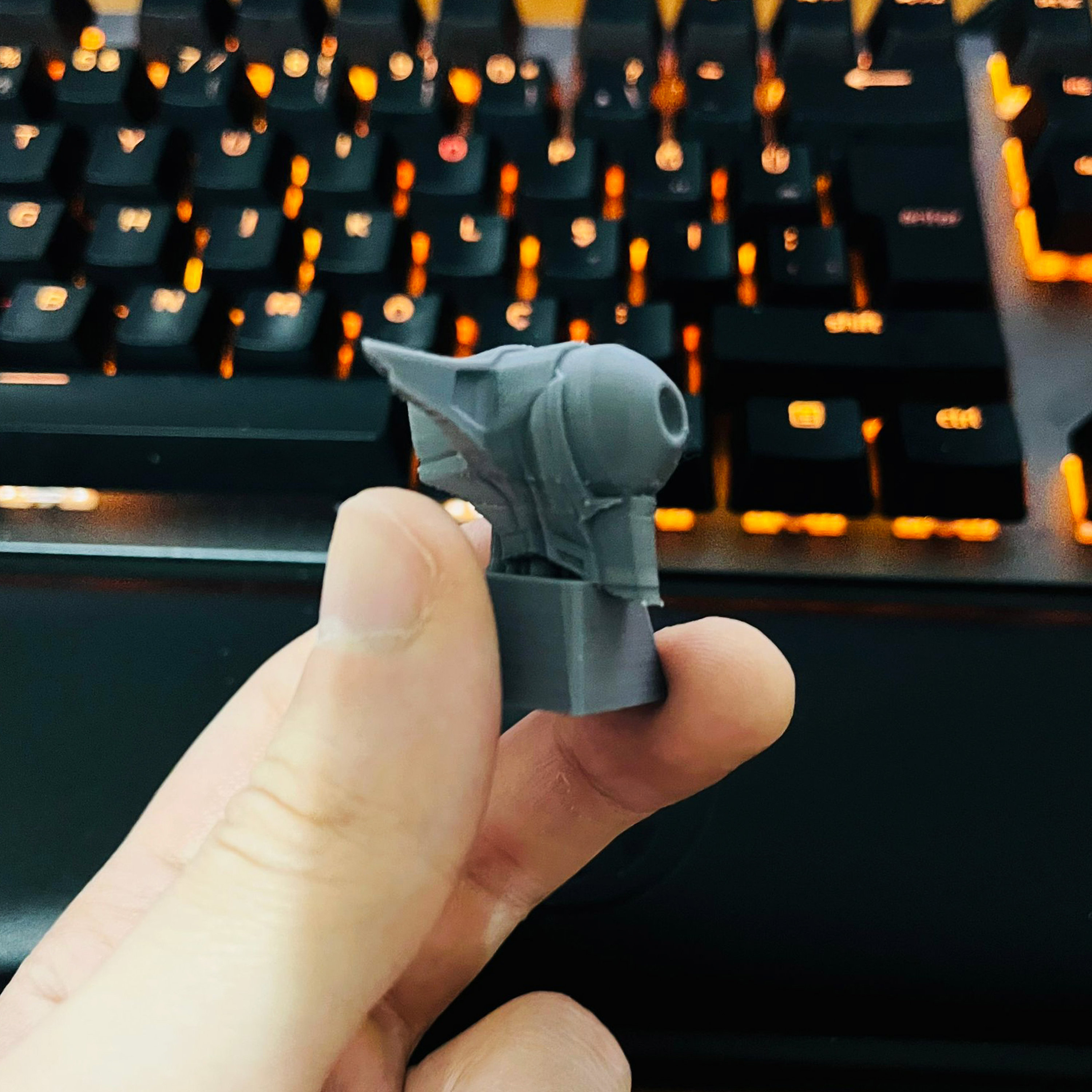 Hammerhead Robot Custom Artisan Keycap STL File for Cherry MX ...