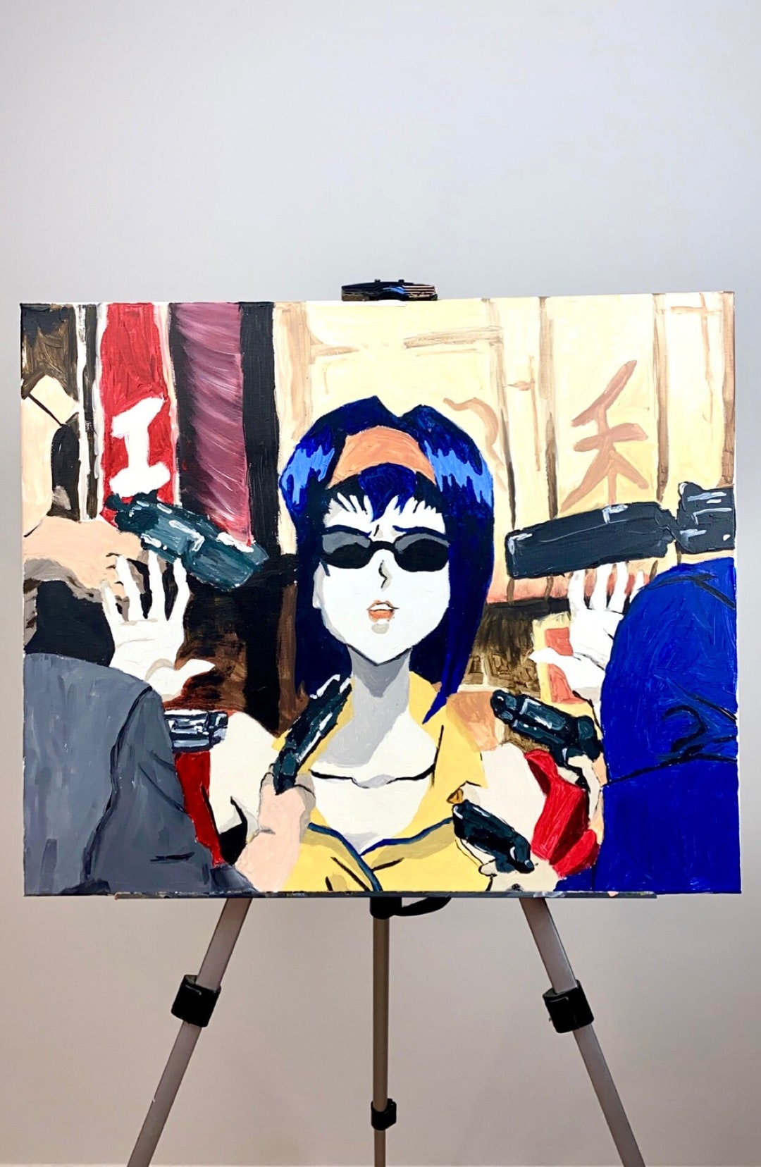Cowboy Bebop Fayes Introduction Painting Etsy