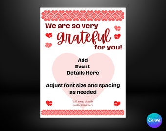 Valentine's Day Cupid Raffle Fundraiser Flyer Canva Template ...