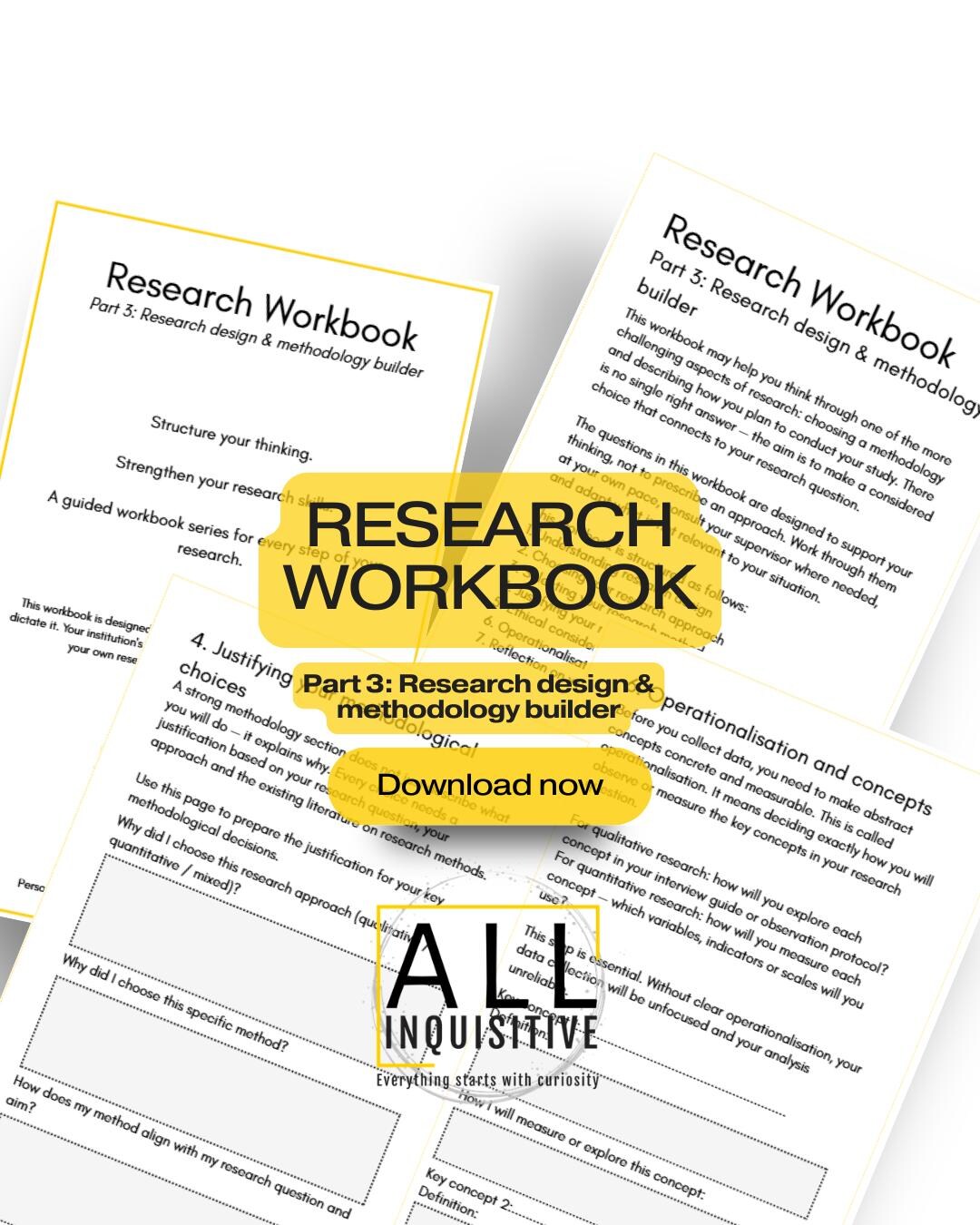 Research Methodology Workbook — Fillable PDF for Students - Etsy