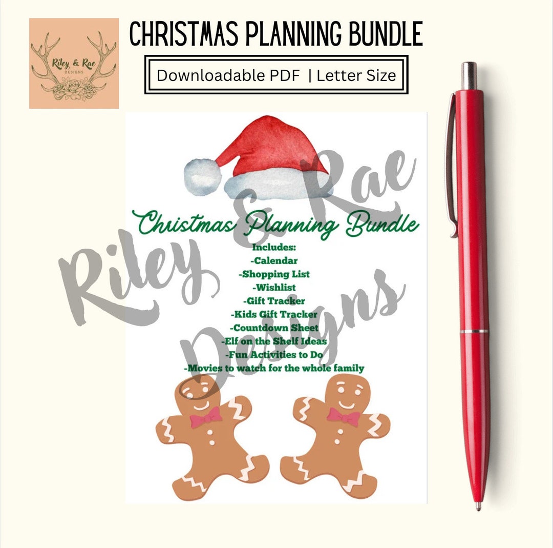 Christmas Planner, Printable Download, Holiday Planning, Christian ...