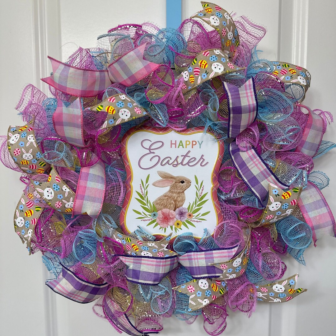 Easter Wreath, Easter Door Wreath, Spring Wreath, Easter Wreaths ...