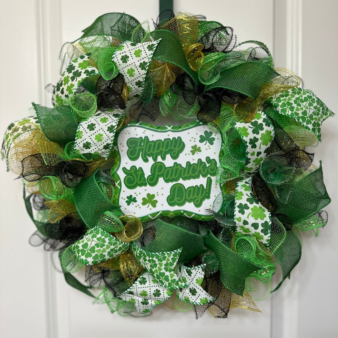 St Patricks Wreath, St Patricks Day Wreath,saint Patricks Wreath,st ...