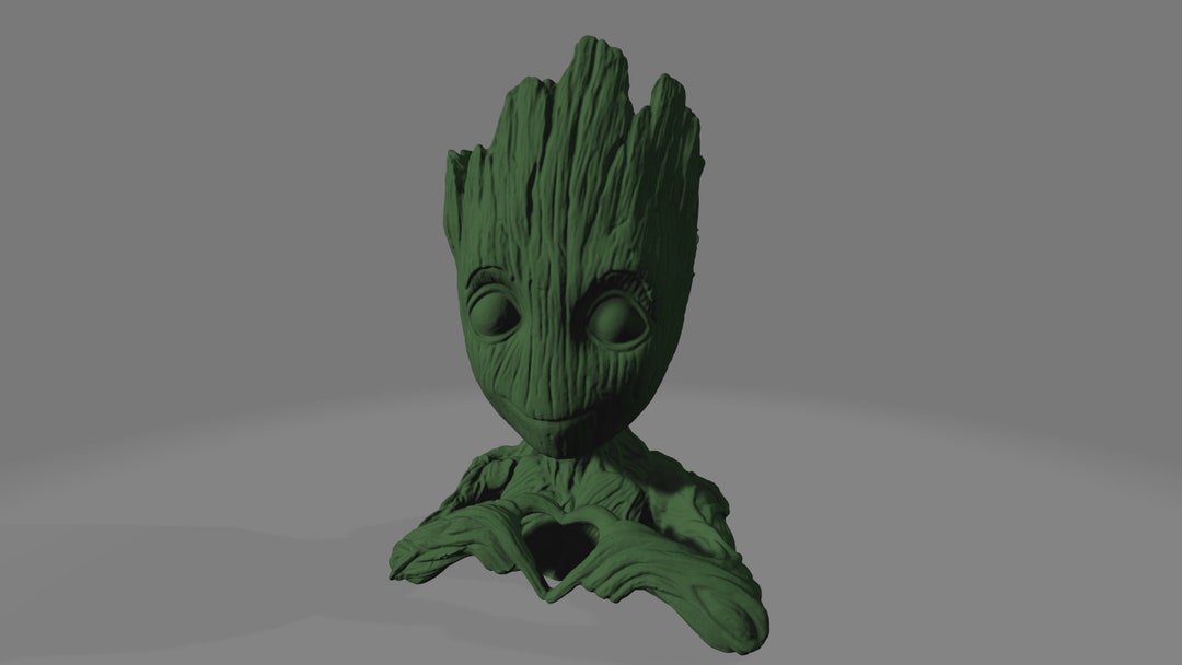 Hand-painted Baby Groot Statue: Resin Guardians Collectible, Fantasy ...