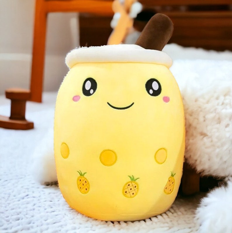 Bubble Tea Pillow, Plush Stuffed Pillow, Milk Tea Cup Pillow Plush ...