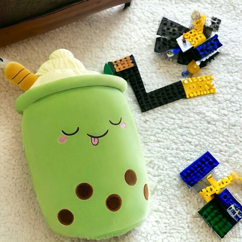 Bubble Tea Pillow, Plush Stuffed Pillow, Milk Tea Cup Pillow Plush ...