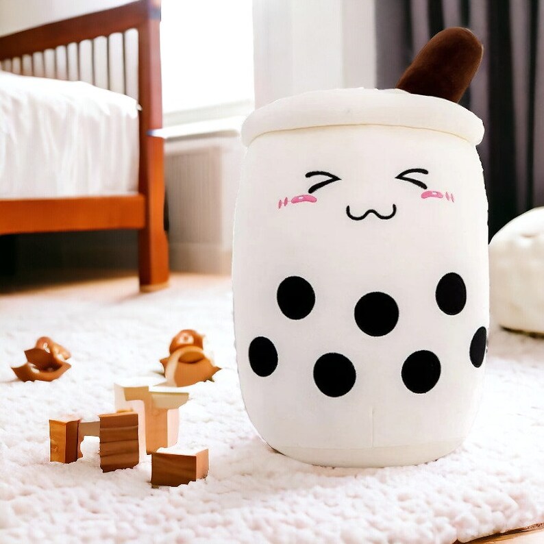Bubble Tea Pillow, Plush Stuffed Pillow, Milk Tea Cup Pillow Plush ...
