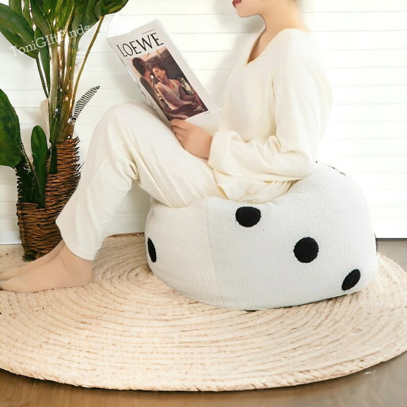 Shearling Dice Pillow, 6 Sided Dice Plush Pillow, Stuffed Six Side Dice ...
