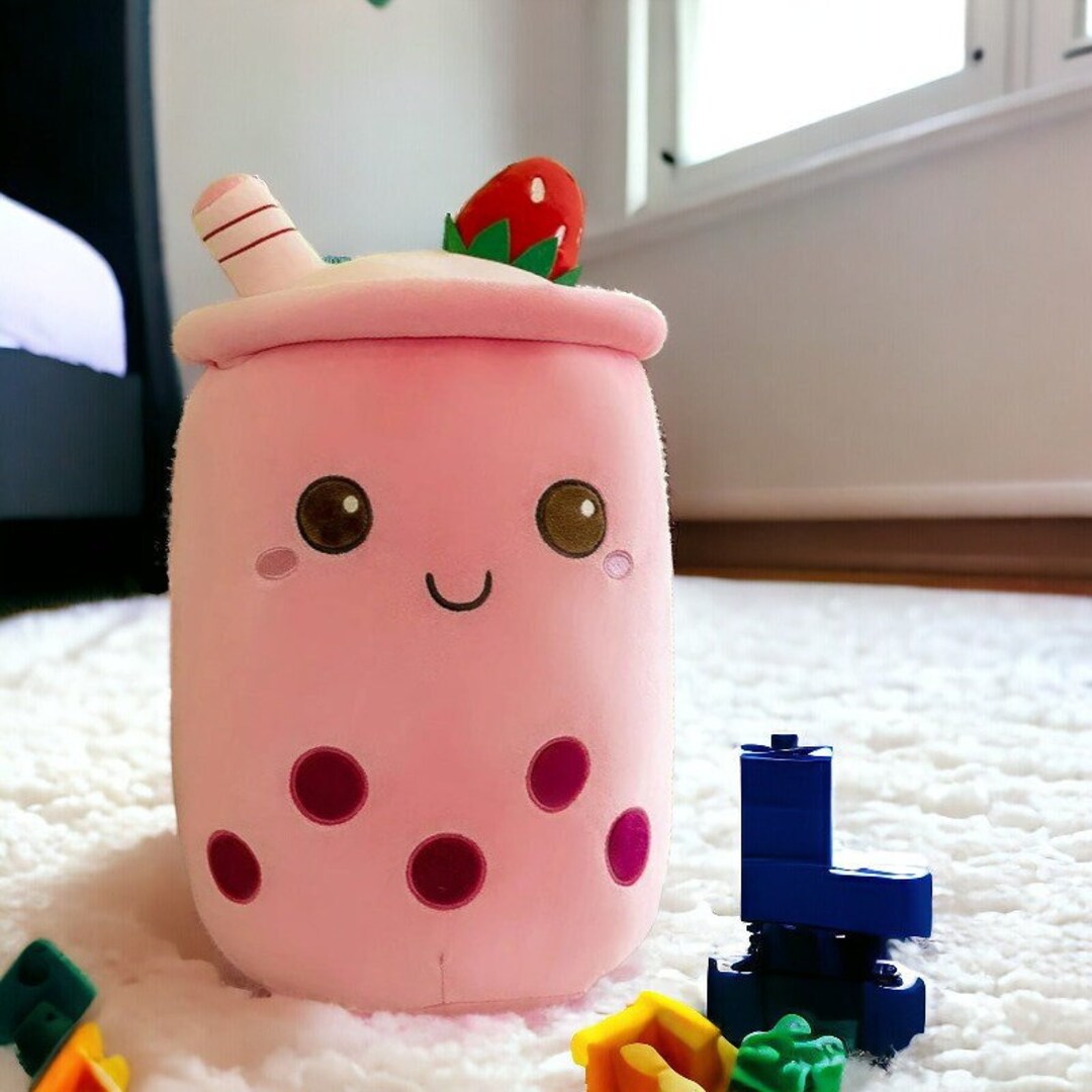 Bubble Tea Pillow, Plush Stuffed Pillow, Milk Tea Cup Pillow Plush ...