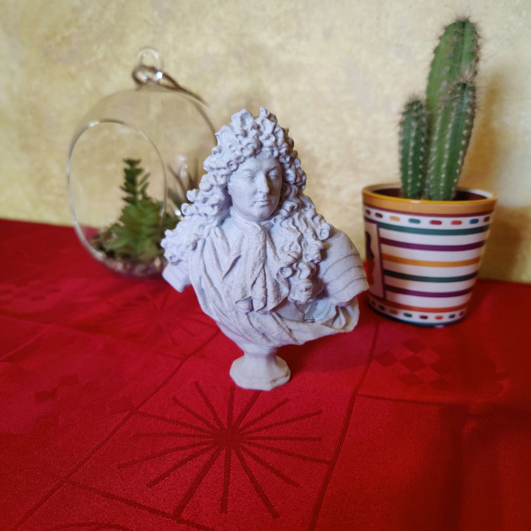 Bust of Louis XIV, Decorative French Statue, Statue of the French Sun ...