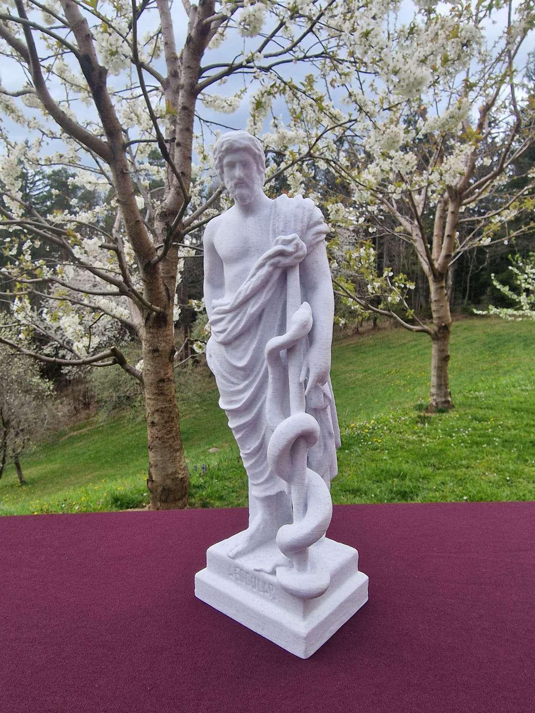 Statue of Asklepios - Ancient Greek God of Healing and Health 3D ...