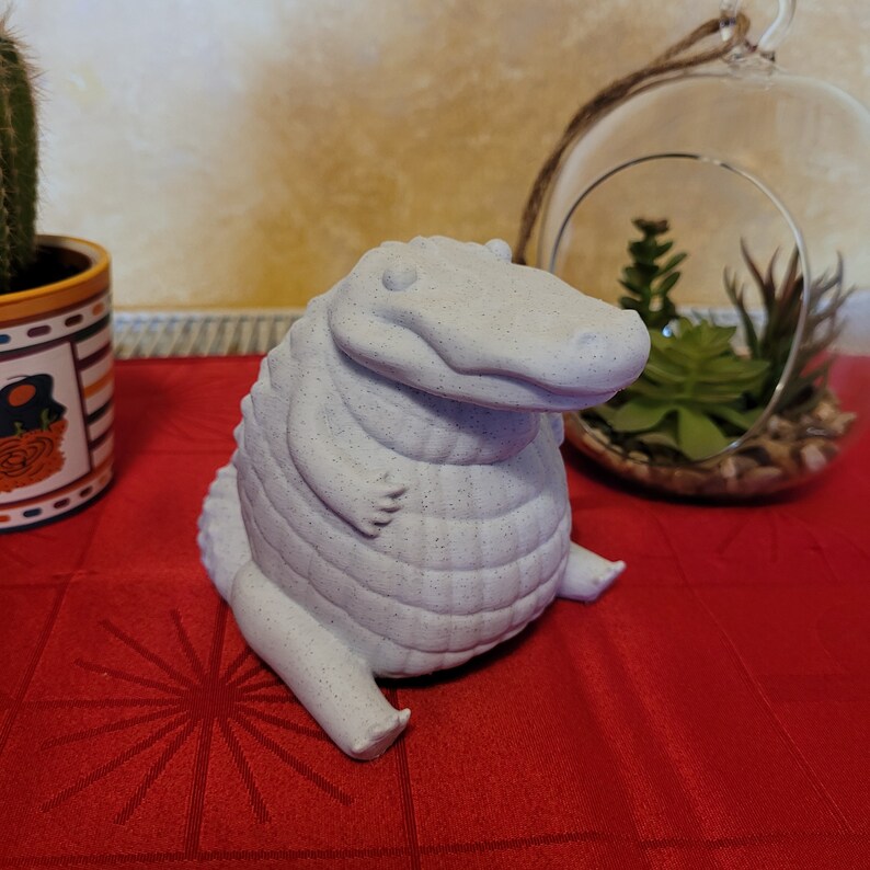 Sitting Alligator, Chubby Sitting Crocodile, Cute Sitting Alligator ...