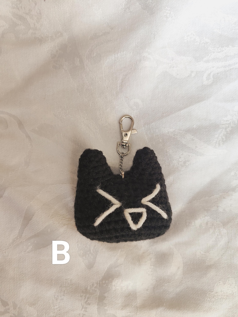 Cat Keychains | Handmade Crochet Keychain | Cute Kitty Bag Charm Gift ...