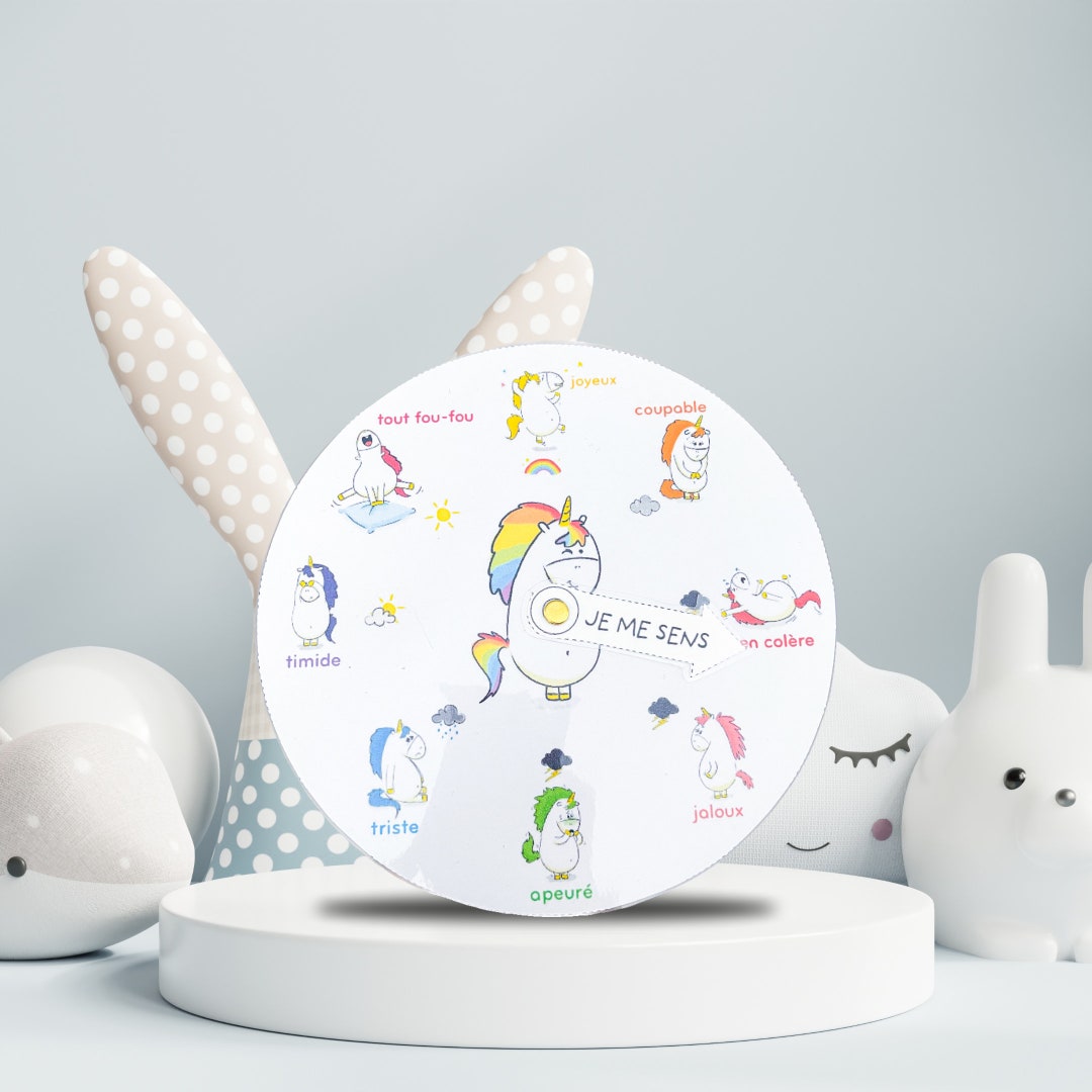 WHEEL OF EMOTIONS gaston the Unicorn - Etsy