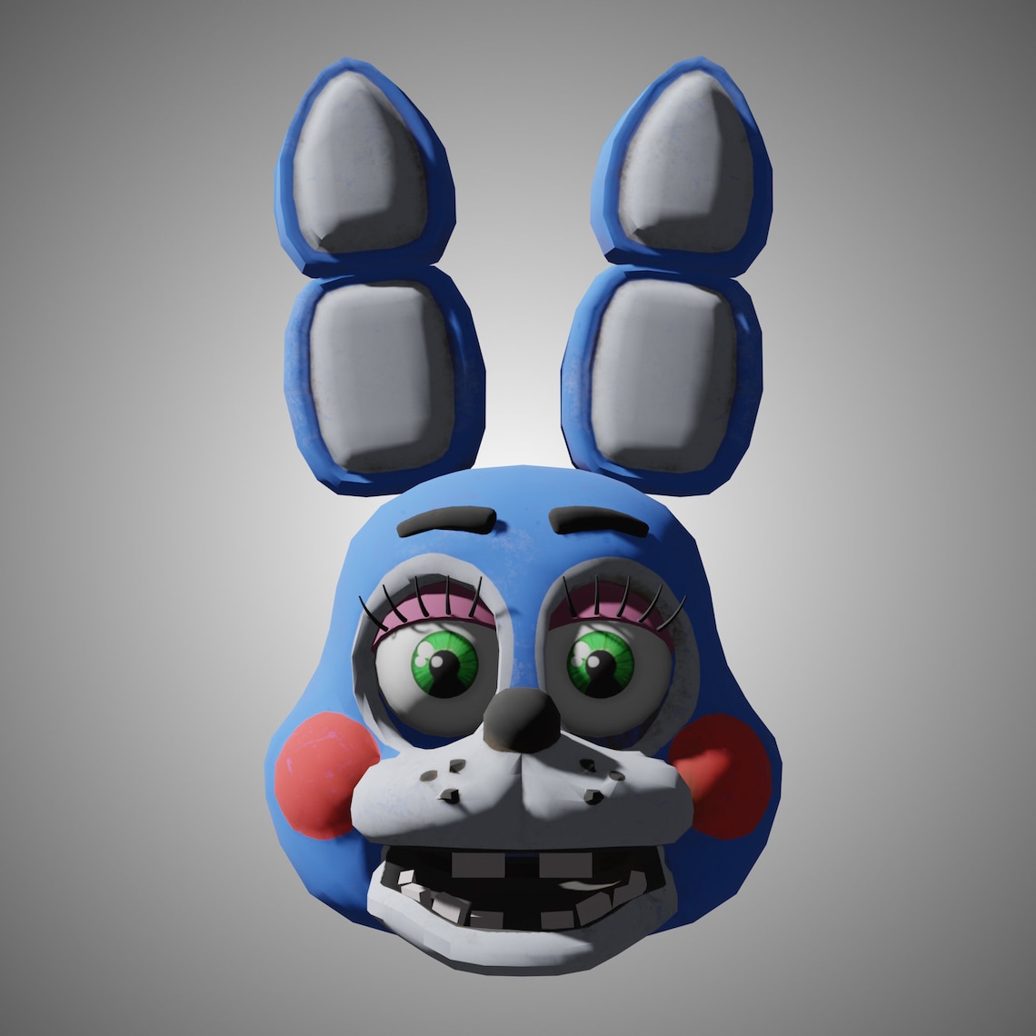 Toy Bonnie Head Cosplay Foam and Paper Pepakura Templates Foam Template ...