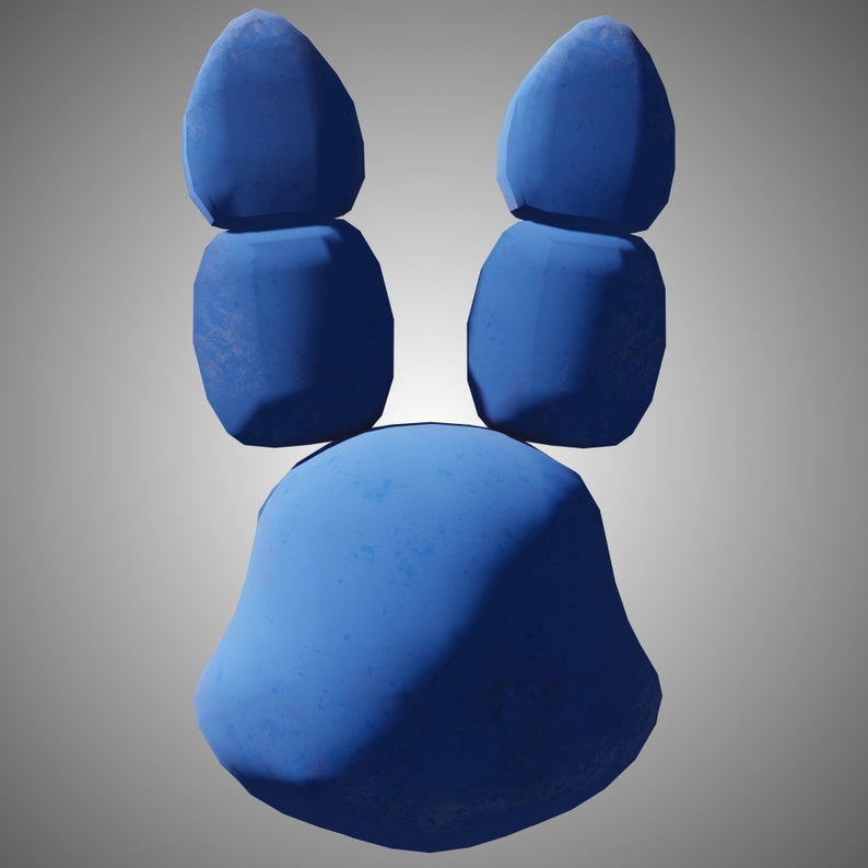 Toy Bonnie Head Cosplay Foam and Paper Pepakura Templates Foam Template ...