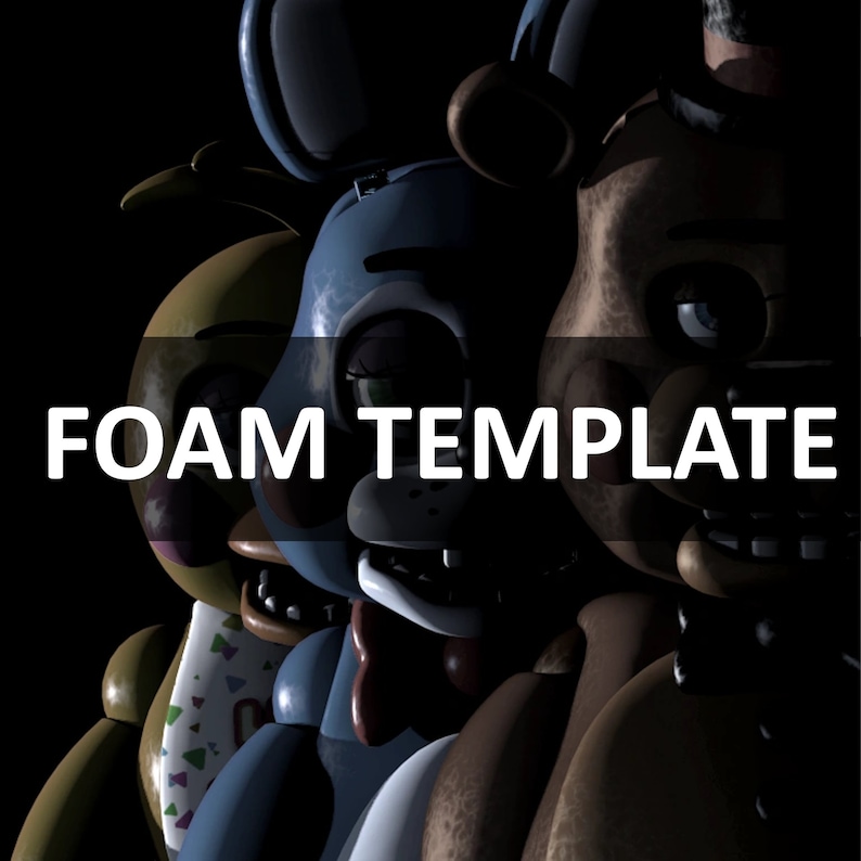 3 Toy Pack toy Chica, Toy Bonnie, Toy Freddy Cosplay Foam and Paper ...