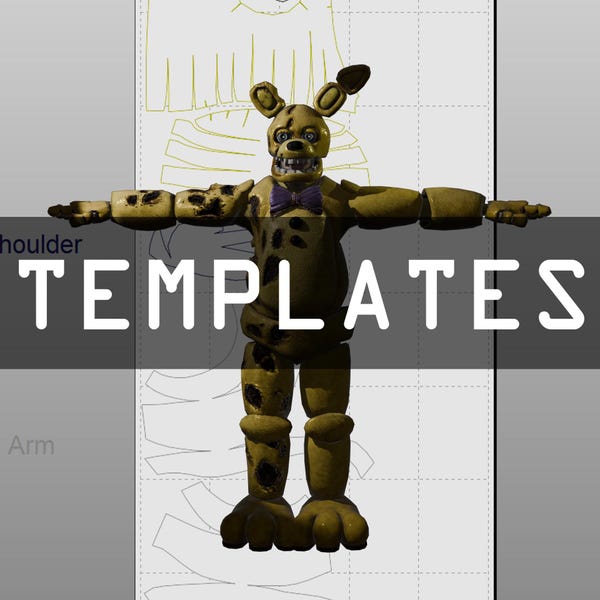 Springtrap Foam Template - Etsy