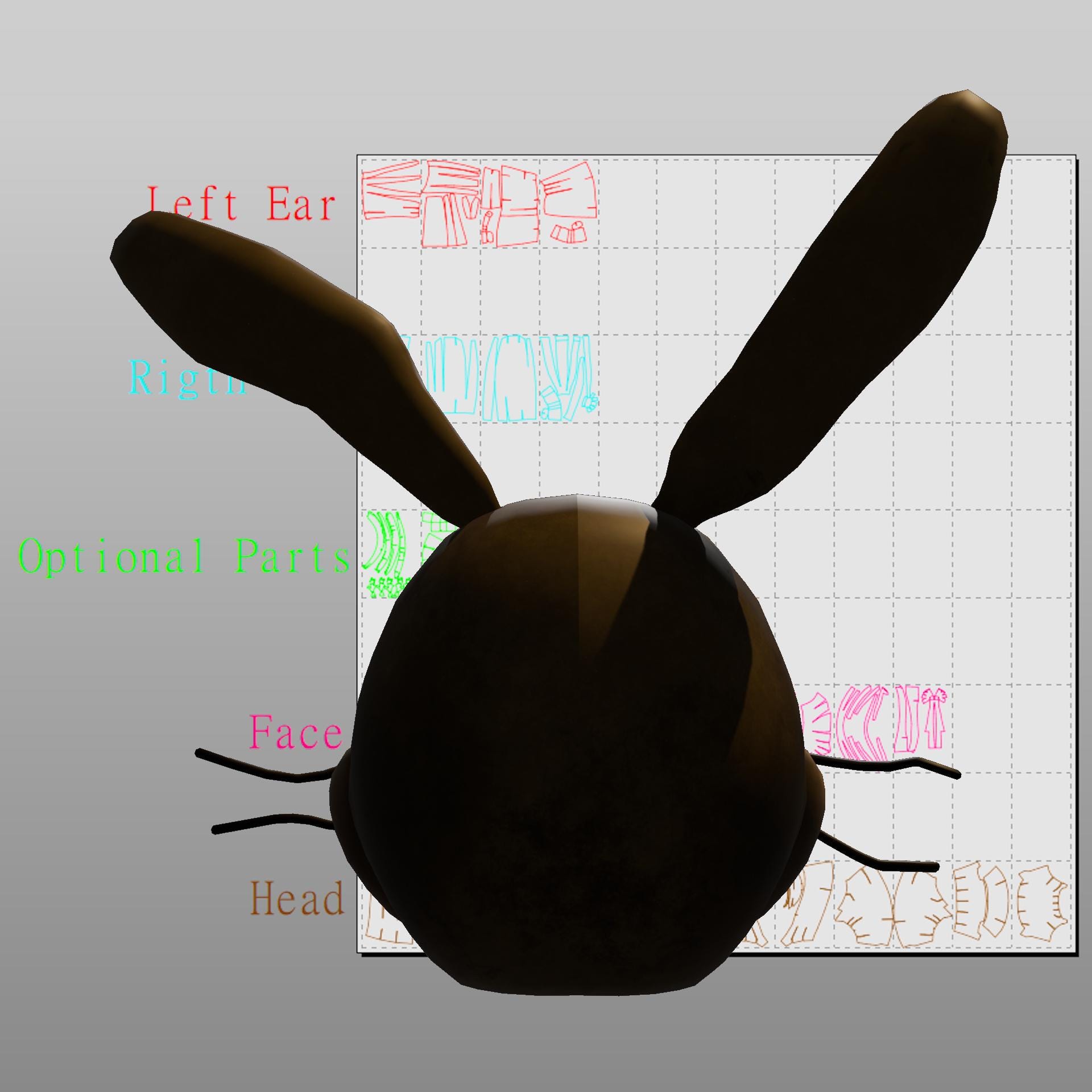 Glitchtrap Virus Help Wanted Head Cosplay Foam and Paper Pepakura ...