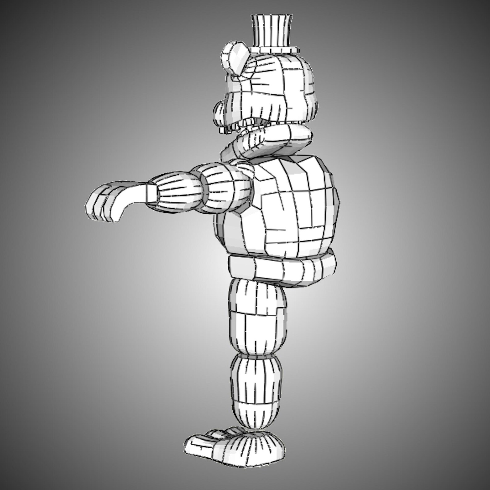 Unwithered/withered Freddy Cosplay Foam and Paper Pepakura Templates ...