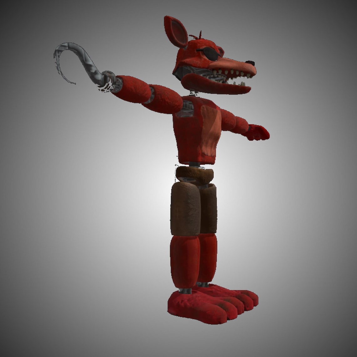 Unwithered/withered Foxy Cosplay Foam and Paper Pepakura Templates Foam ...