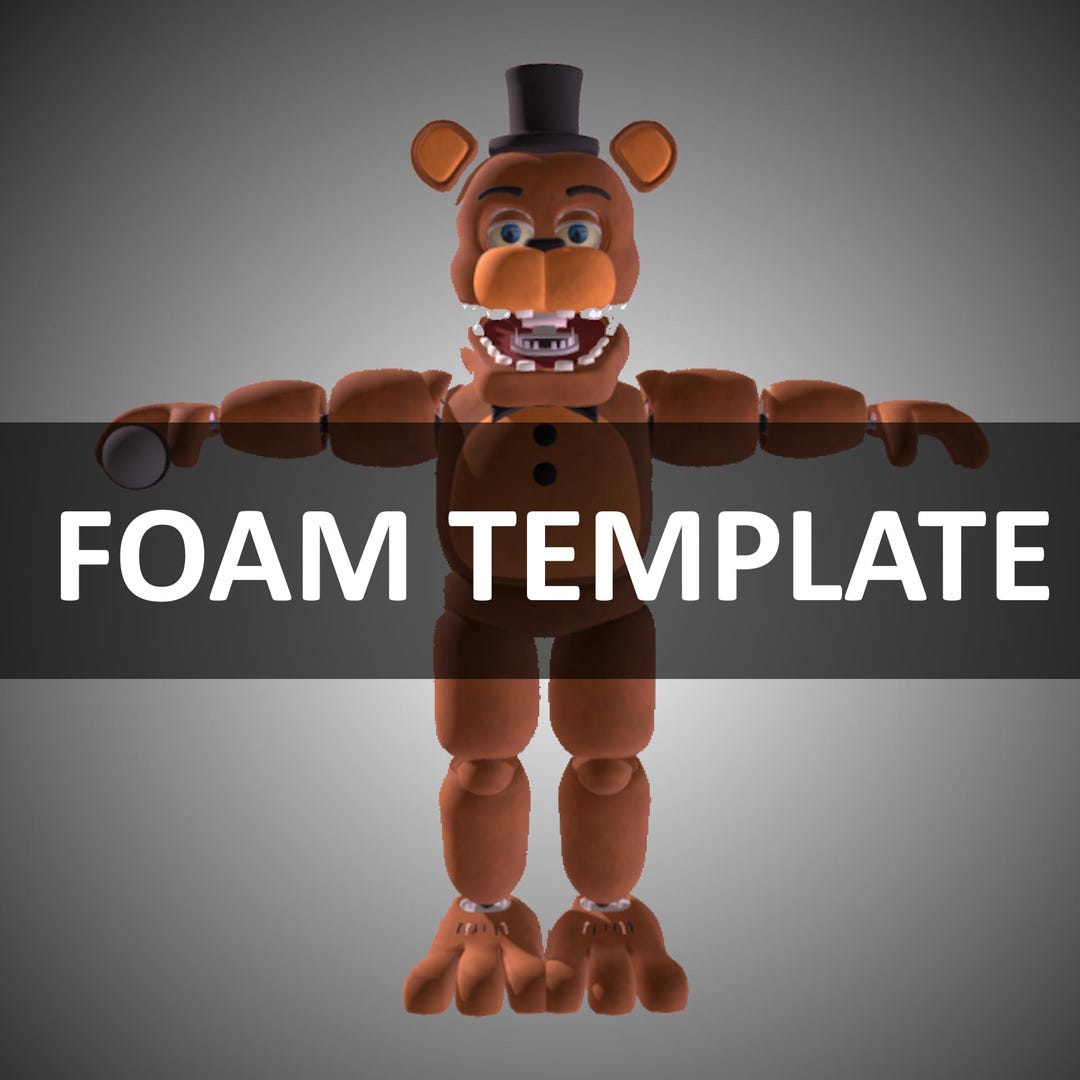 Unwithered/withered Freddy Cosplay Foam and Paper Pepakura Templates ...