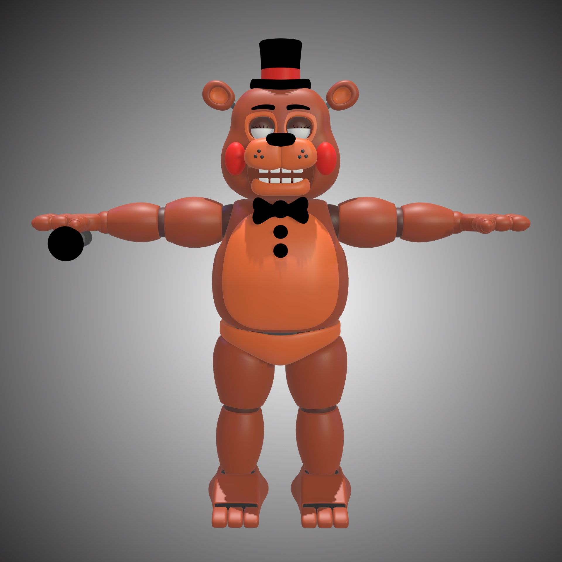 Toy Freddy Cosplay Foam and Paper Pepakura Templates Foam Template - Etsy