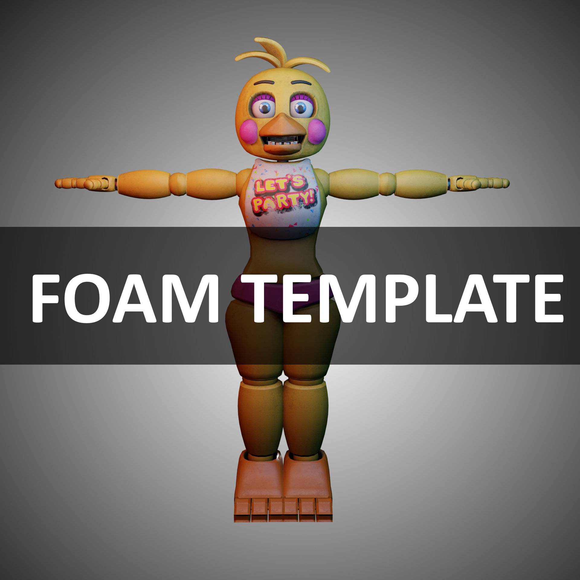 Toy Girl Cosplay Foam and Paper Pepakura Templates Foam Template - Etsy