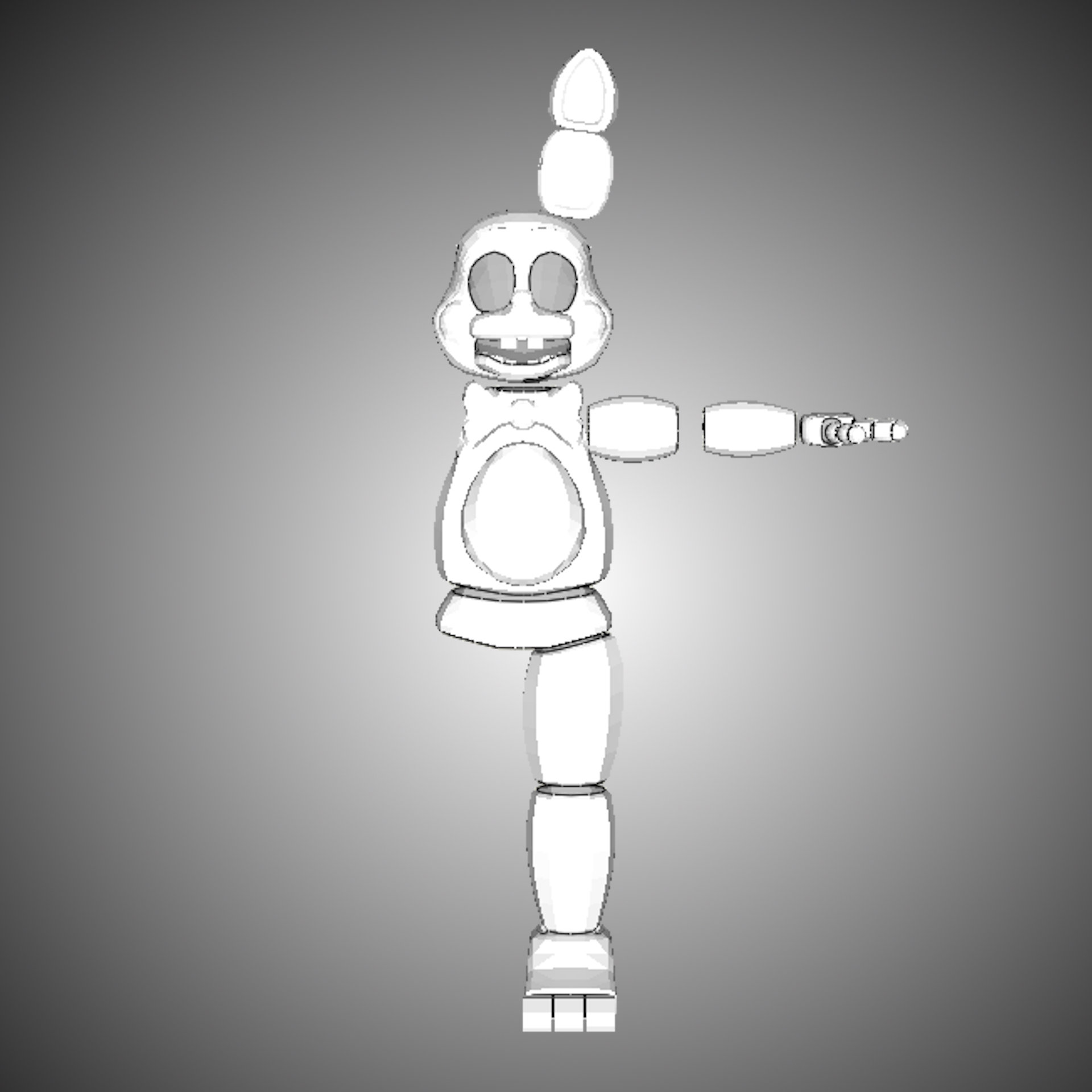 Toy Bonnie Cosplay Foam and Paper Pepakura Templates Foam Template - Etsy
