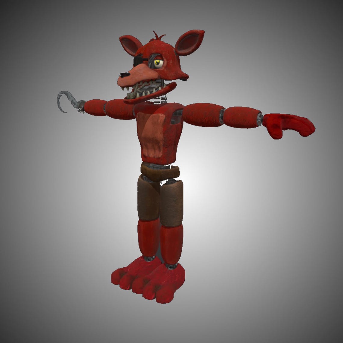 Unwithered/withered Foxy Cosplay Foam and Paper Pepakura Templates Foam ...