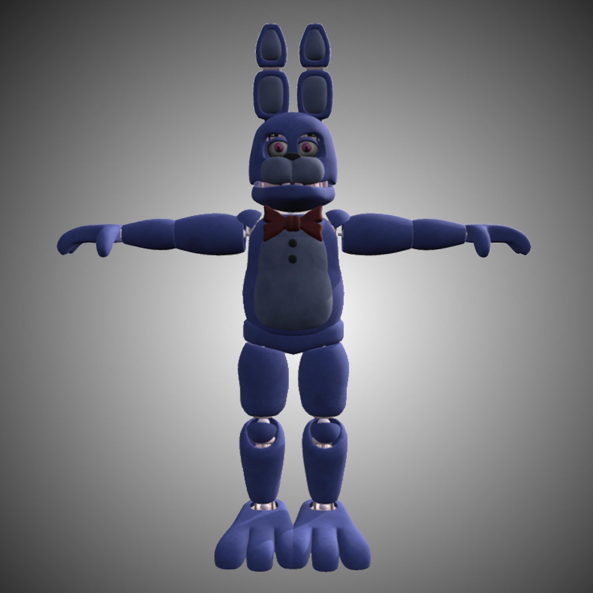 Unwithered/withered Bonnie Cosplay Foam and Paper Pepakura Templates ...