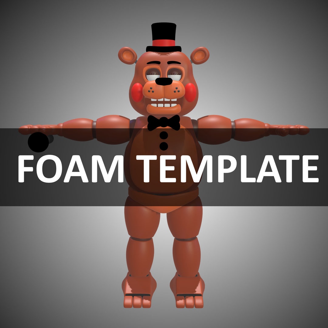 Toy Freddy Cosplay Foam and Paper Pepakura Templates Foam Template - Etsy