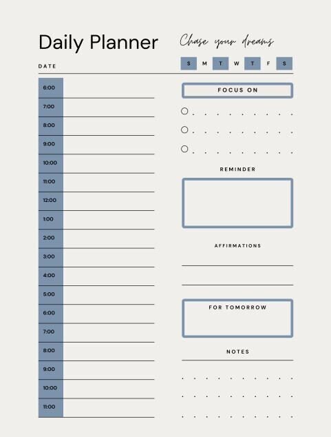 Daily Planner & Goal Setting - Etsy