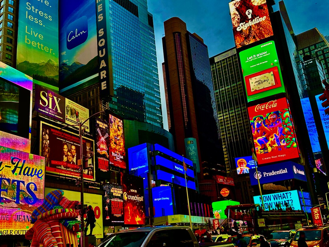 Colorful Times Square New York City - Etsy